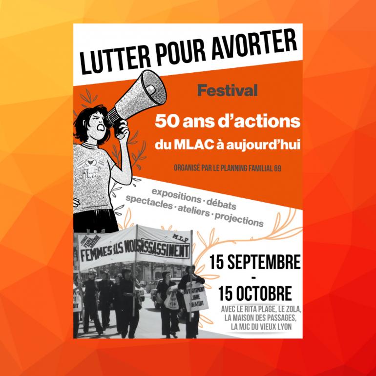 Affiche du festival Lutter pour avorter | Le planning familial