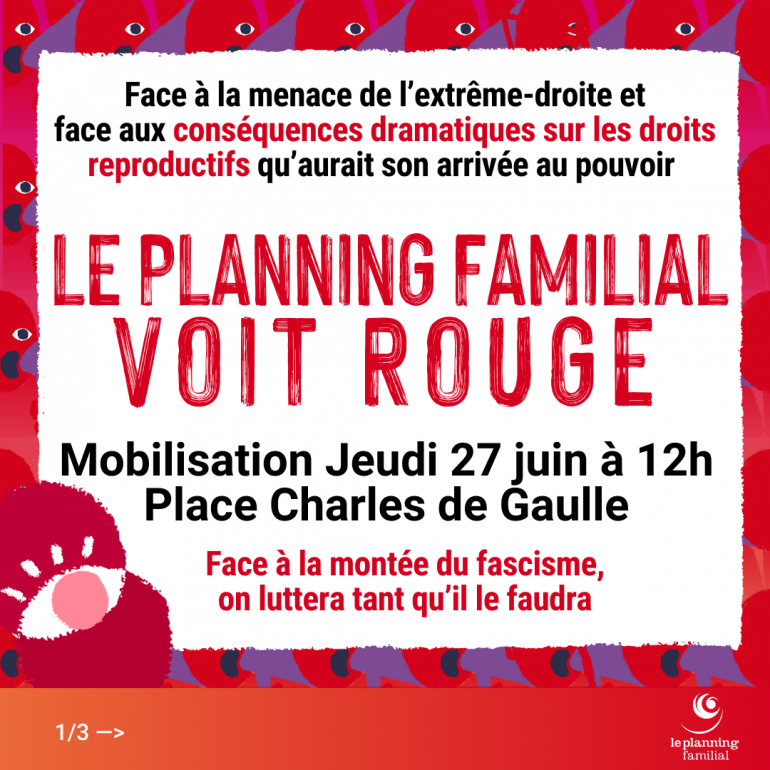 le planning familial voit rouge | Le planning familial